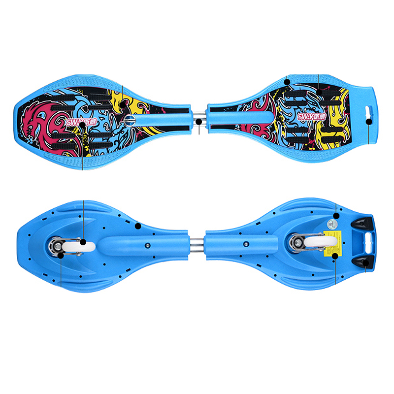 2 wheels snake and ladder board waveboard | Skateboard Manufacturers